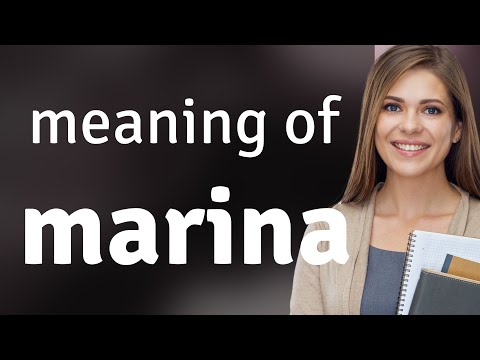 Marina | what is MARINA meaning