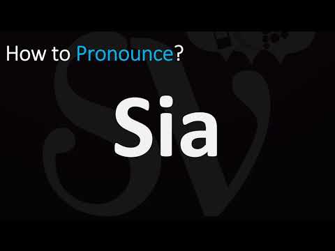 How to Pronounce Sia (CORRECTLY)