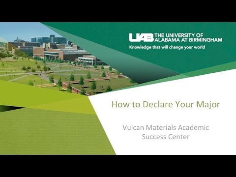 How to Declare Your Major at UAB