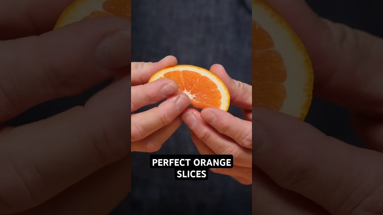 Bartender Secret 🍊 Tip for perfect Orange Slices