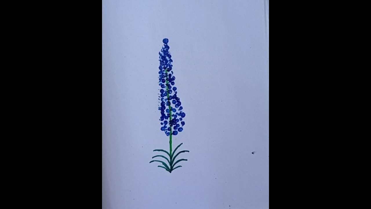 Bluebonnet 🪻 Flower drawing #shorts #drawing