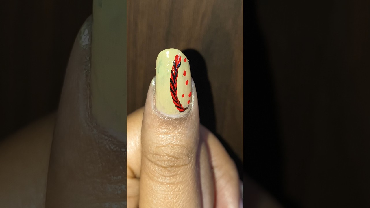 Nail art with 📍 pin #nailtutorial #simplenails 💅