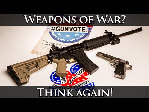 Semi-automatic AR-15 is a Weapon of War? | #NSSF #GUNVOTE