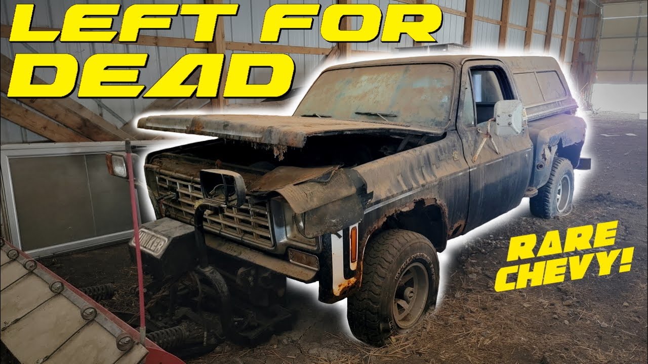 Rusty and Rare '76 Chevy K10 Sport Truck Runs After Sitting in a Barn ...