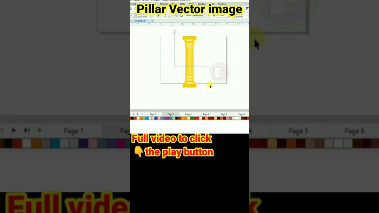 Create own pillar vector image | cliparts @PKGraphics054