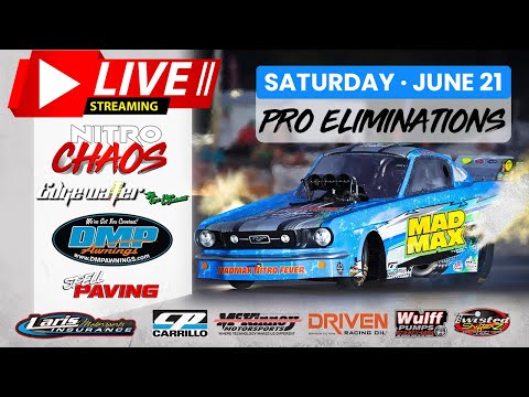 LIVE Saturday Pro Eliminations - Thunder In The Park | Nitro Chaos | Drag Racing | Edgewater