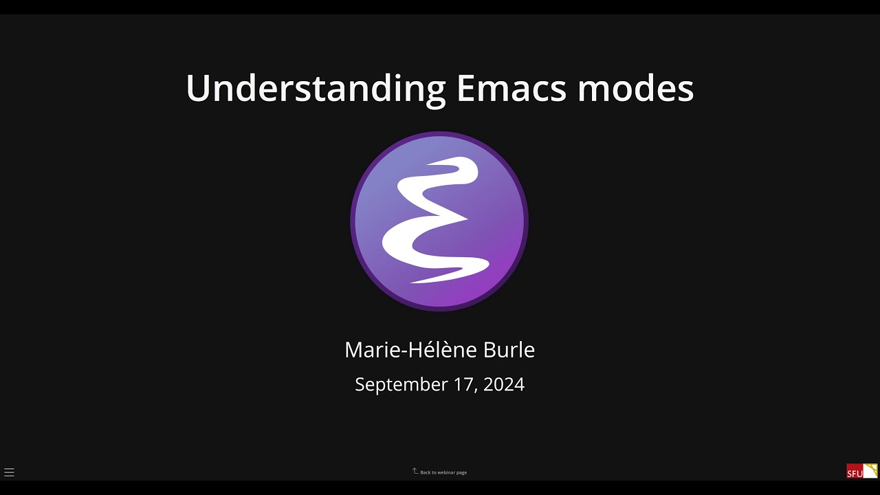 Understanding Emacs modes
