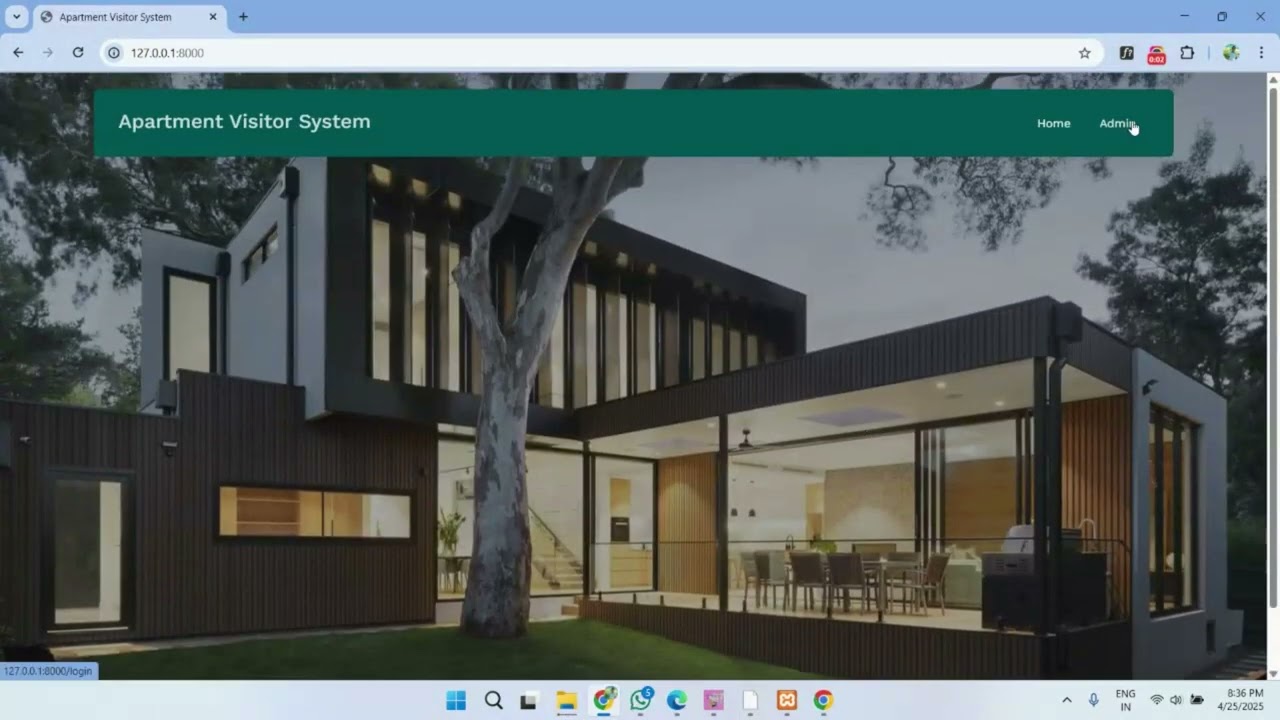 Apartment Visitor System Using Python Django | PythonCodeverse