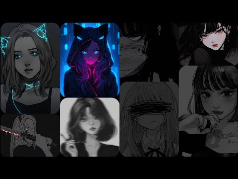 dark anime girl profile pic//cute anime girl/ fb profil picture, Whatsapp dp #cute #anime#subscribe🥰