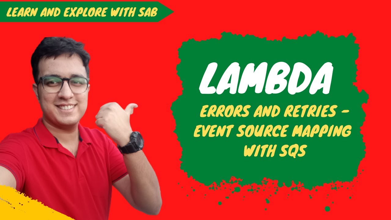 Errors and retries - Lambda Event Source Mapping with SQS trigger
