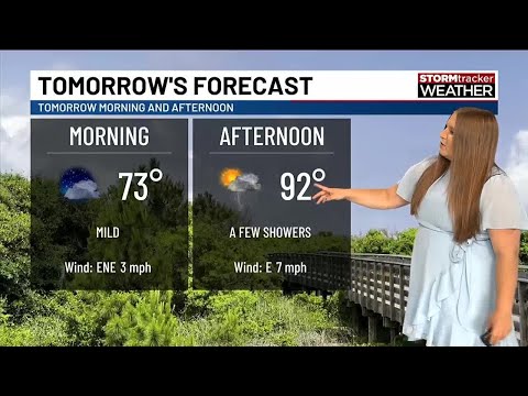 Isolated showers and thunderstorms will linger throughout the night