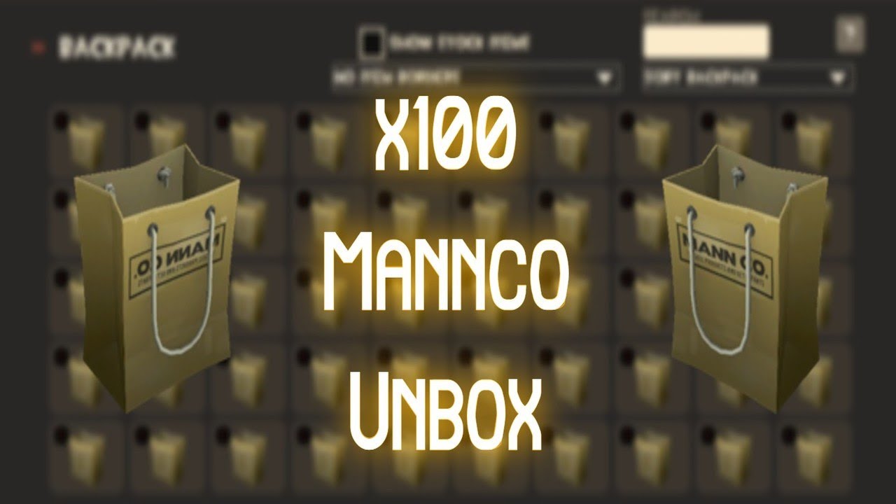 TF2 100 Mann Co. Store Package Unboxing