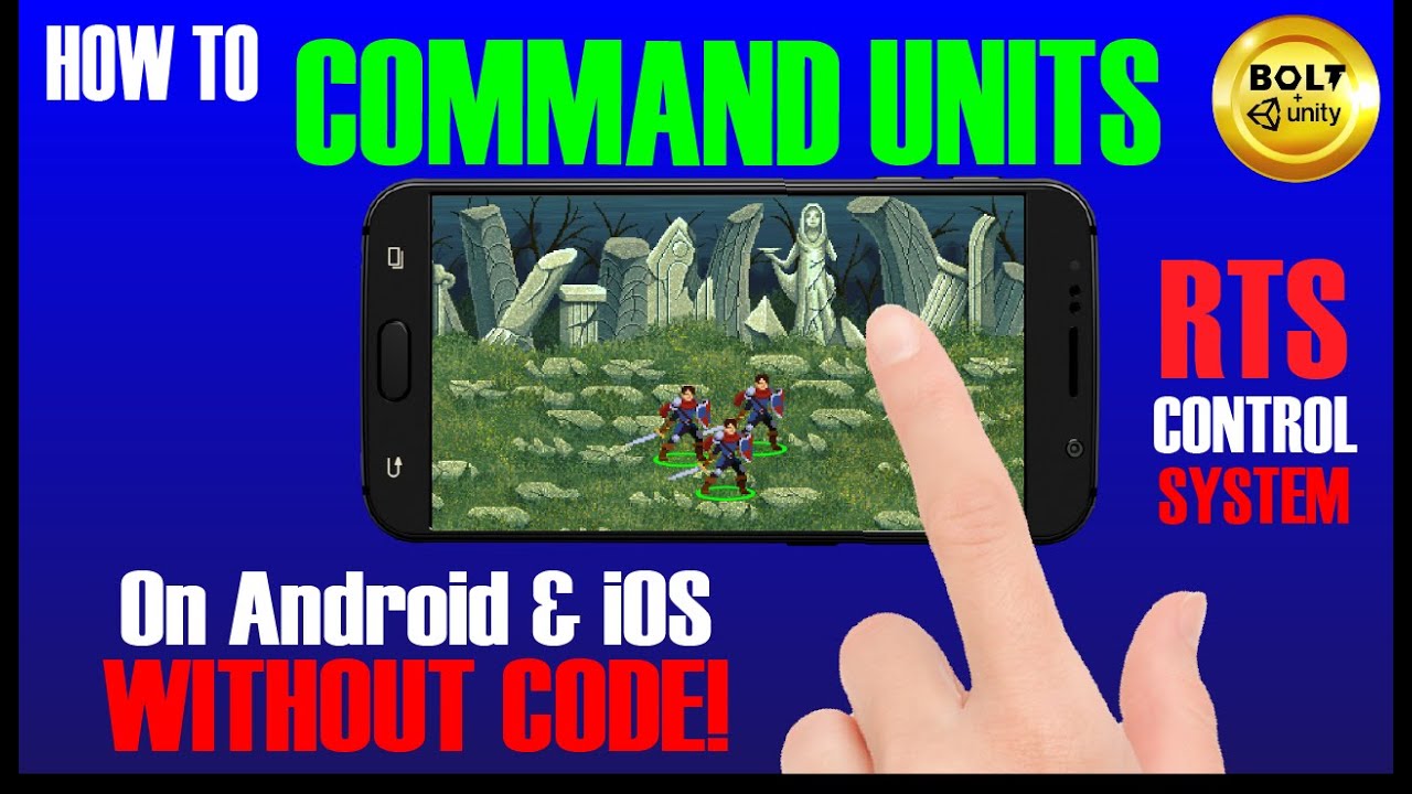 How To Command Units on Mobile Games (Without Code) - Unity + Bolt Visual Scripting