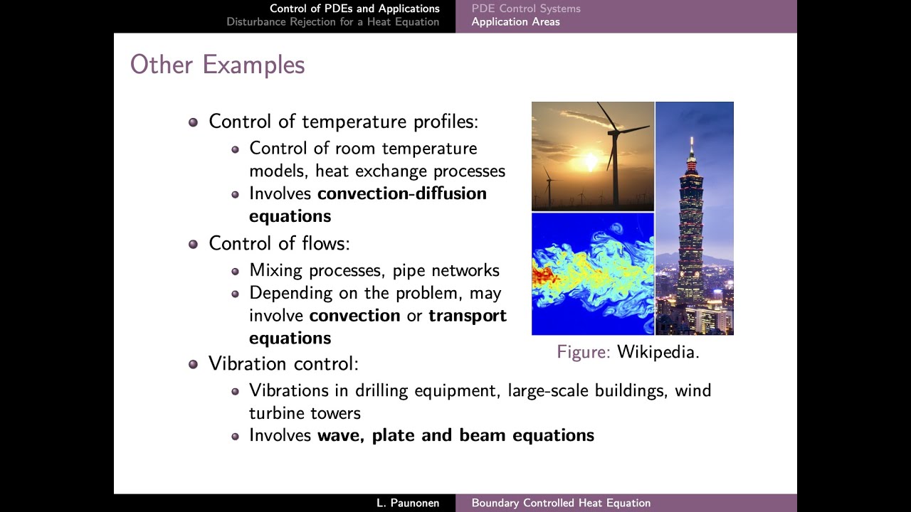 A Very Quick Overview of PDE Control and its Applications