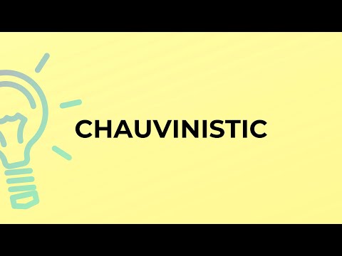 What is the meaning of the word CHAUVINISTIC?