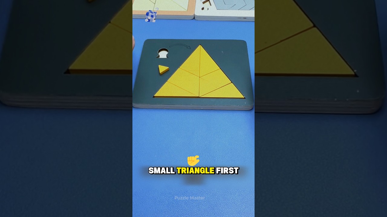 The Challenge Put the small triangle #puzzle #iq #brainteaser