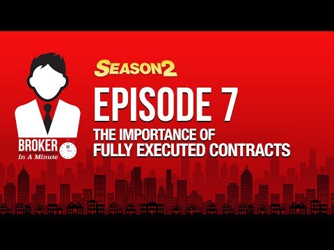S2 BIM Episode 7: The Importance Of Fully Executed Contracts