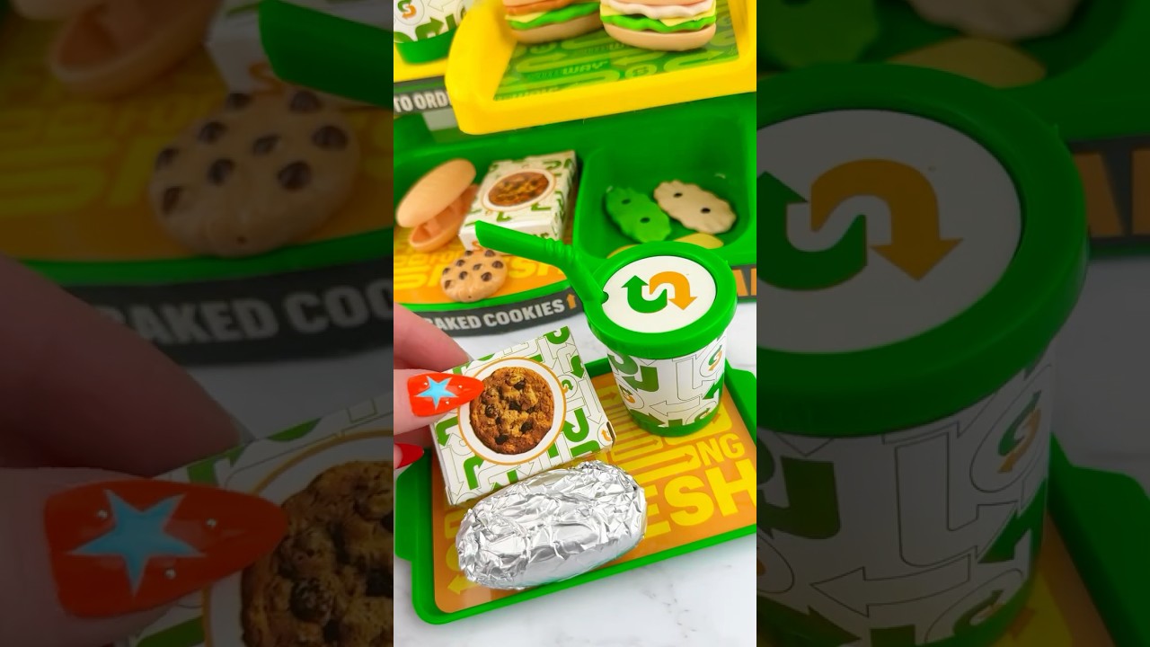 Mini SUBWAY Sandwich & Soda Maker Playset Satisfying Video ASMR! 🥪 #shorts #mini #asmr