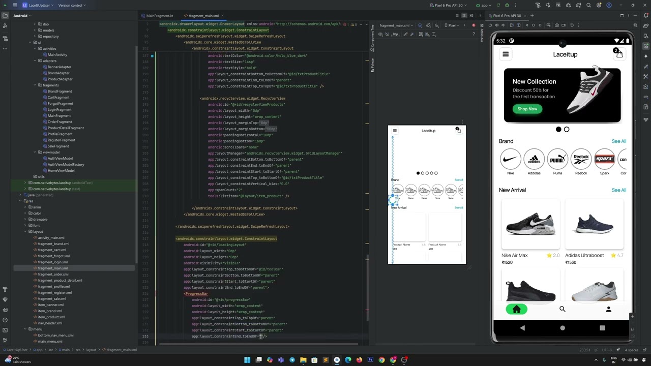 19. Fixing UI Issue - Adding Progress bar in MainFragment