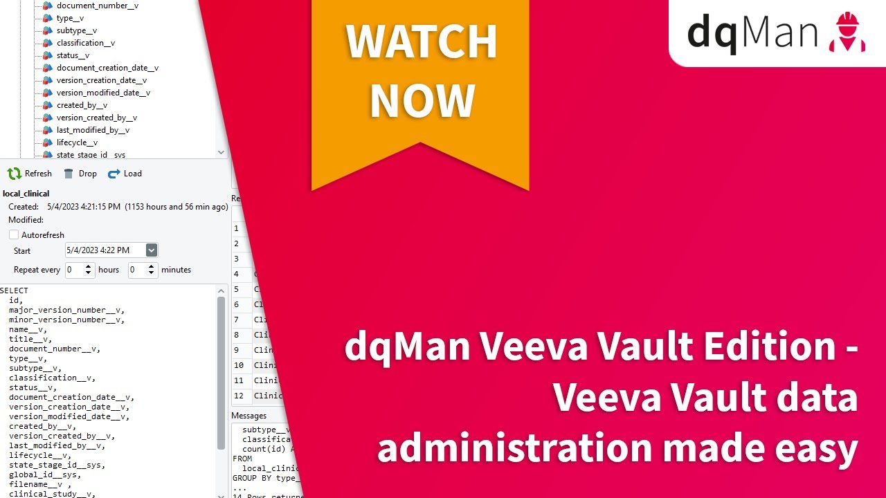 Webinar | dqMan Veeva Vault Edition - Veeva Vault data administration made easy