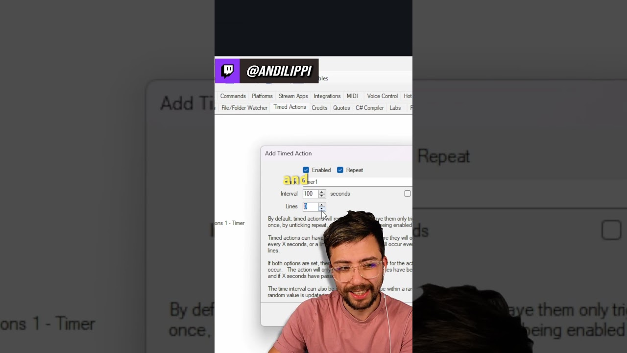 How To Create a Timed Action in Streamer Bot