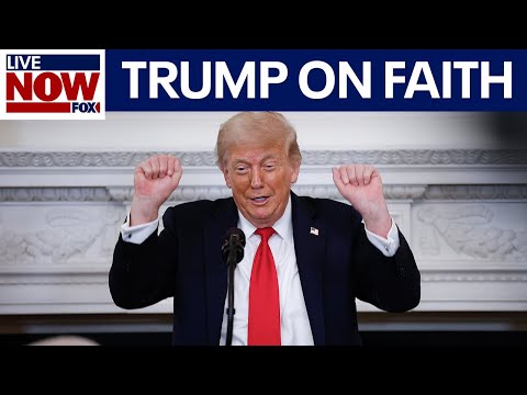President Trump hosts faith leaders at the White House
