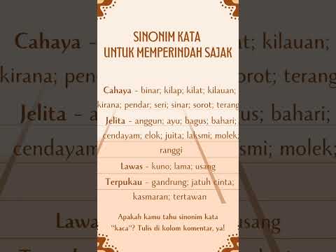 sinonim adalah persamaan makna kata #bahasaindonesia #belajar #viralvideo #shorts