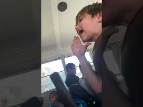 What is happening on this bus