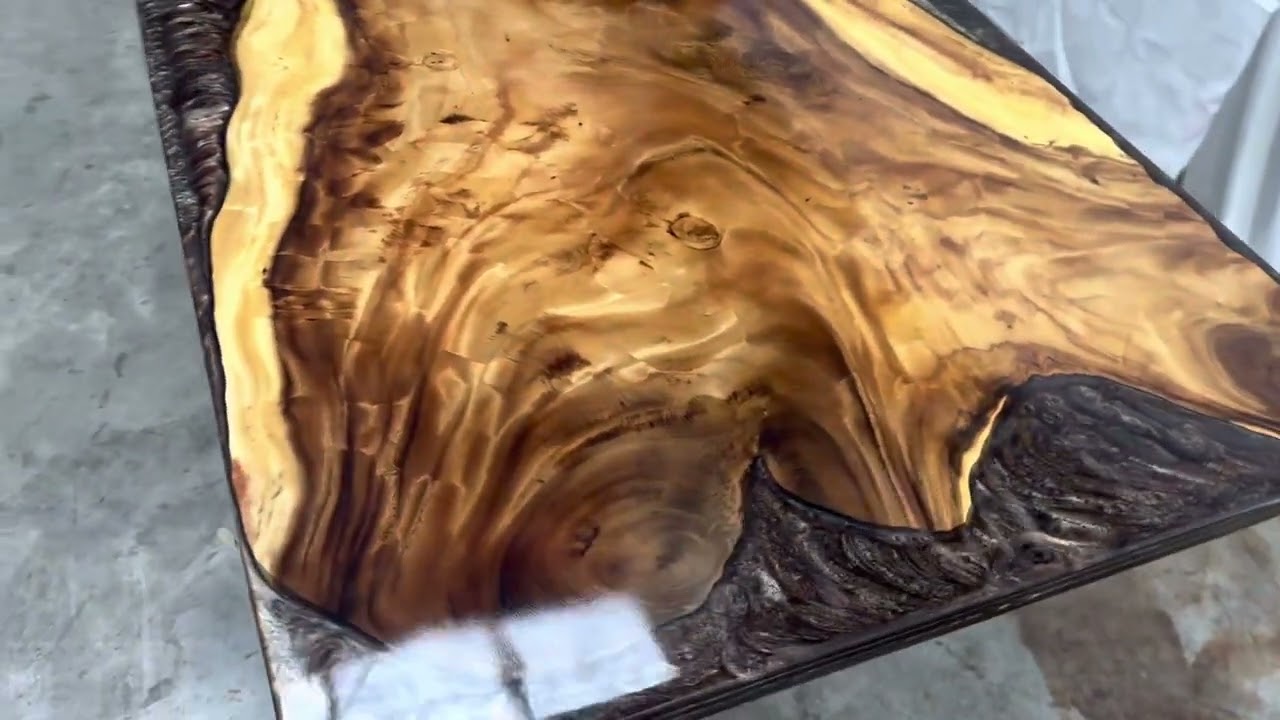 EPX0131 (2640x1000x744) - Epoxy Dining Table - Natural Timber Stone