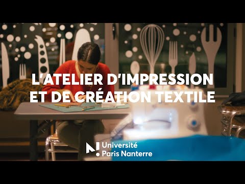 Un atelier D'IMPRESSION ET DE CRÉATION TEXTILE à l'Université Paris Nanterre