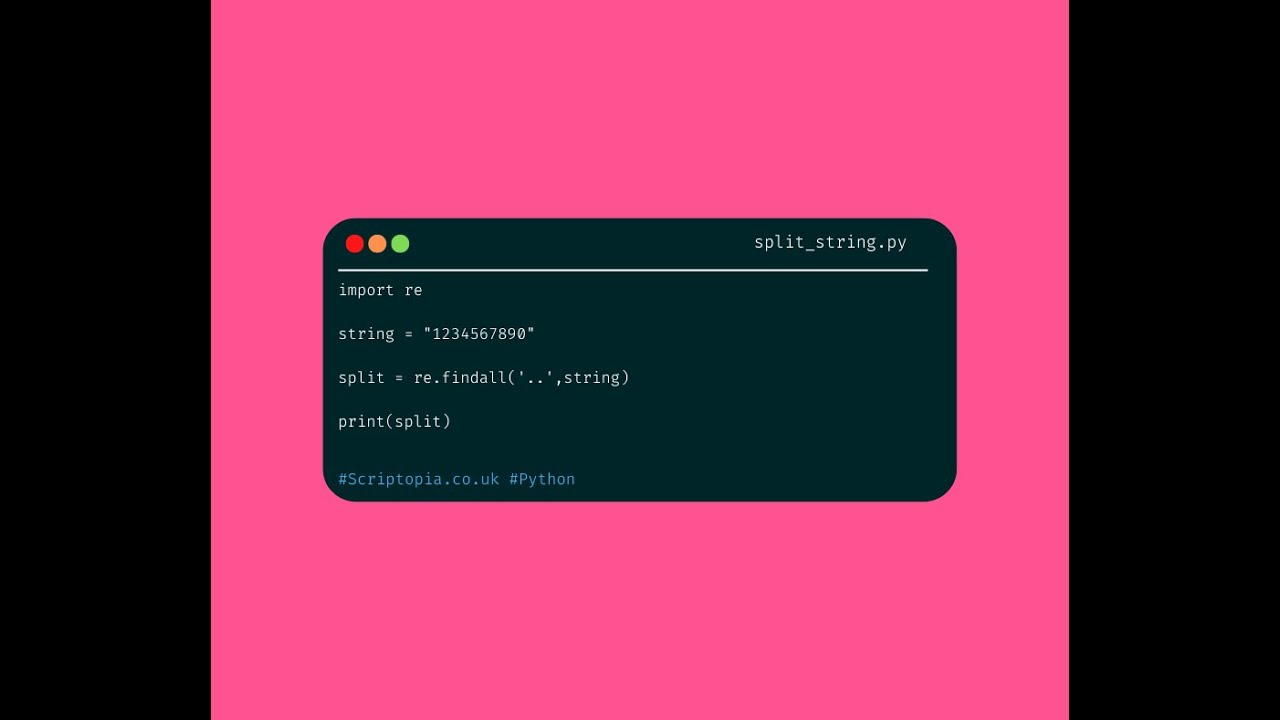 Python regex - Split string every Nth character