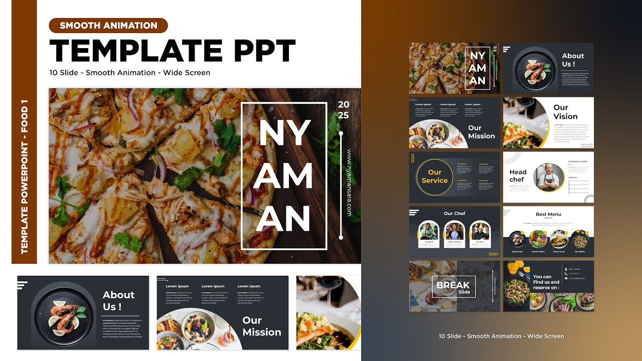 Food 1 | Template PPT Profesional & Modern