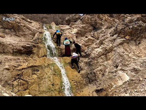 Passing the most dangerous rocks and mountains to find the rarest edible plant_nomadic lifestyle