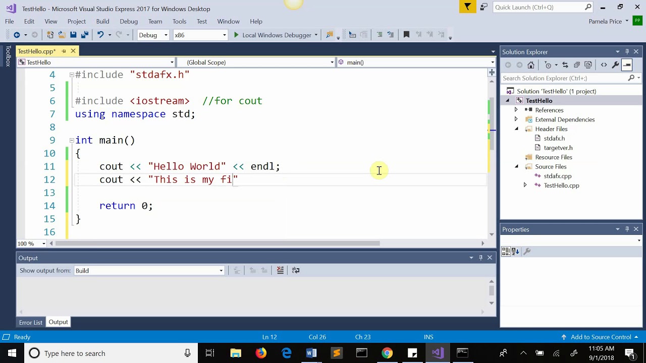 Using Visual Studio 2017 Express