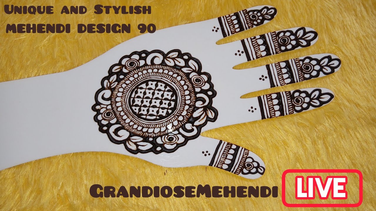 Unique and Stylish MEHENDI DESIGN 90