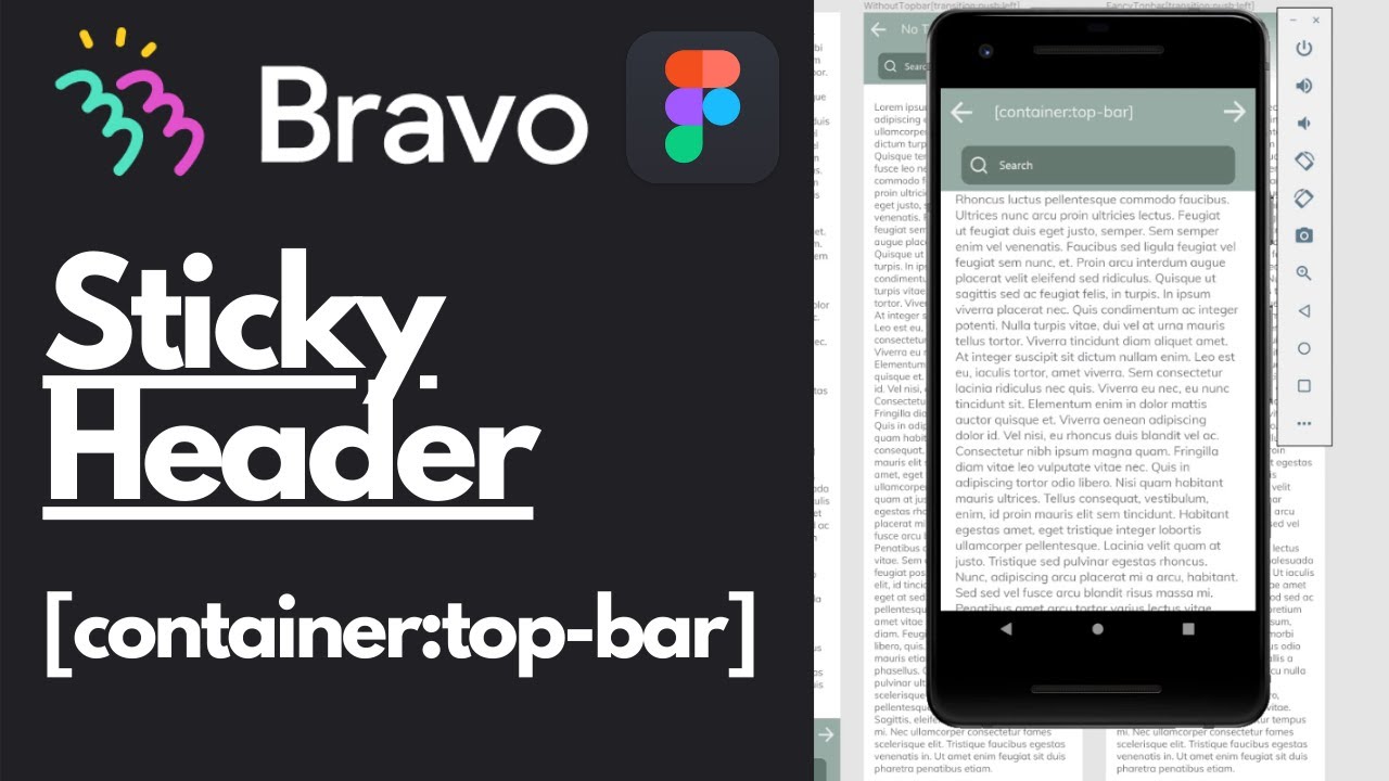 Bravo Tutorial: Fixed Header (Top-bar Container Tag)