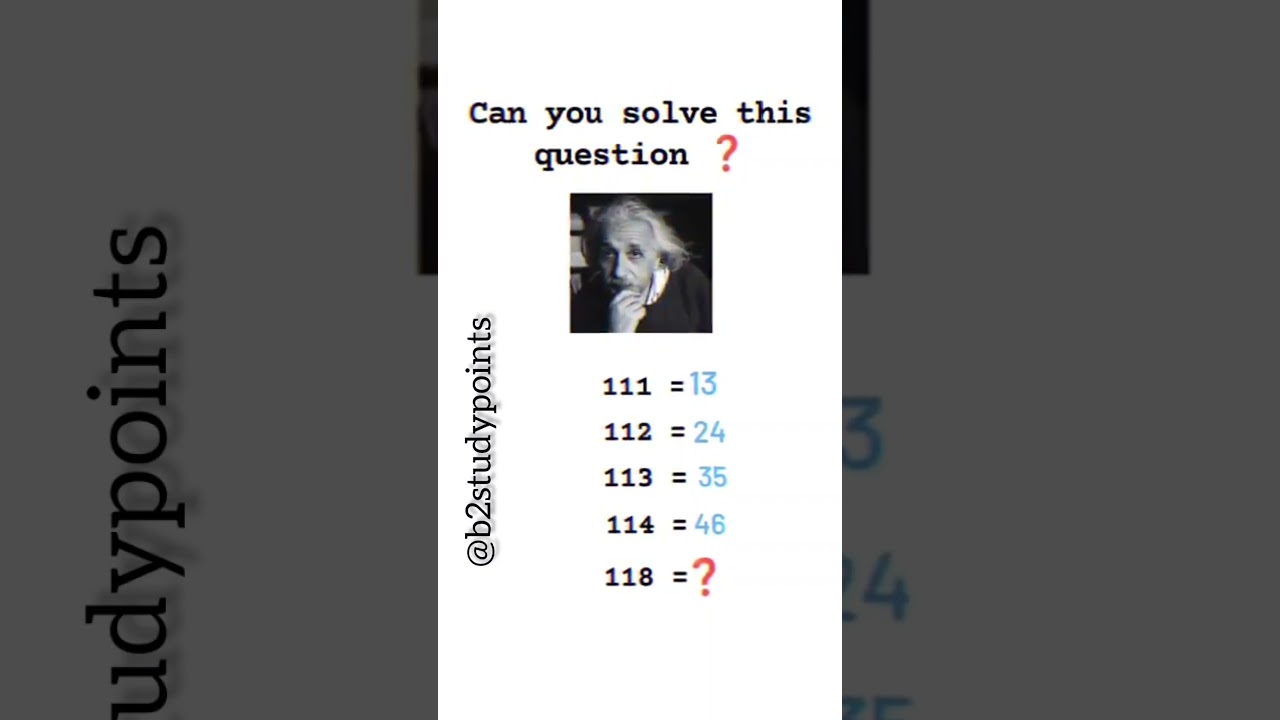 मैथ IQ Test || Genius मैथ ब्रेन Test #maths #ytshort  #trending #viral #shorts #bobby