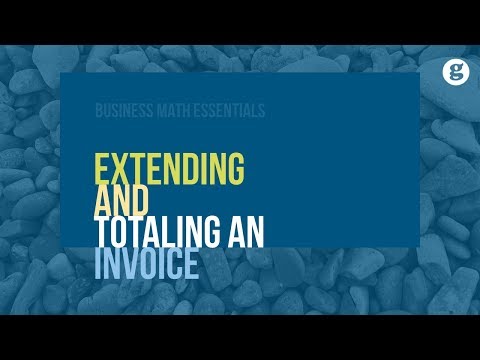 Extending and Totaling an Invoice