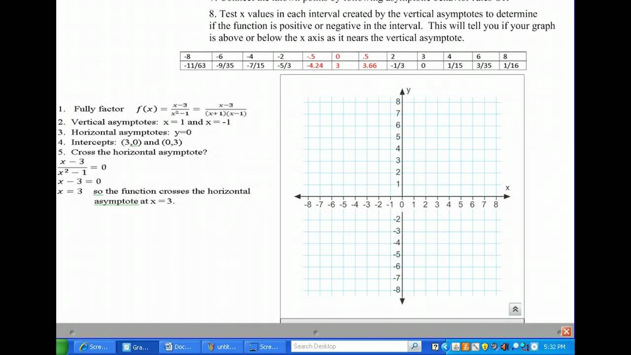 Graphing Rational Functions - Part 3