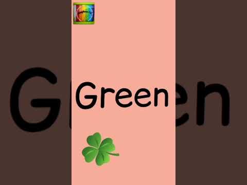 Green Color | spelling Green | colors for kids