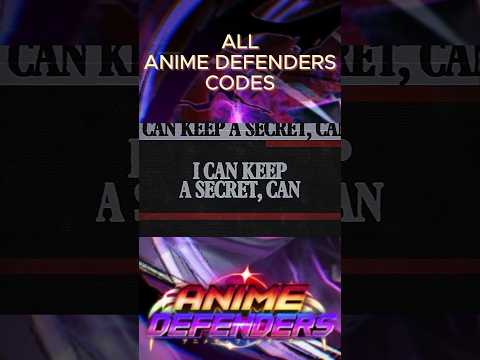 ALL Anime Defenders CODES🗒️🗒️