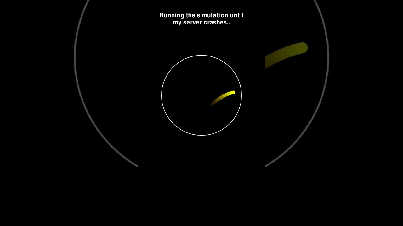 Ball bouncing simulation #adhd #music #code #space #python #physics #simulations #memes #science