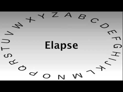 SAT Vocabulary Words and Definitions — Elapse
