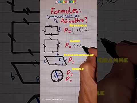 Les formules : comment calculer le Périmètre ?#vidéo short #géométrie