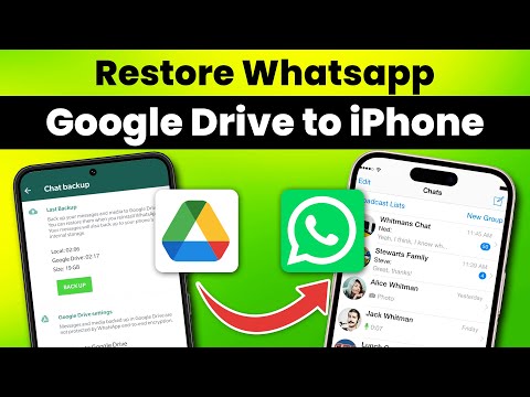 How to Restore WhatsApp Backup from Google Drive to iPhone | Restore WhatsApp Backup