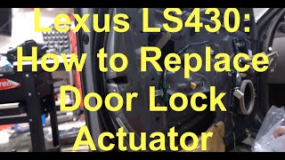 2001-2006 Lexus LS430 Door Lock Switch: Fixing Window and Lock Failures ...