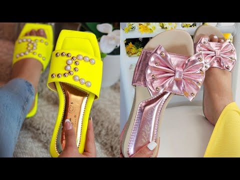 TOP 50 GLAMOURS TRENY LOOK SOFT DESIGNER SANDALS & SLIP-ON SHOES FOR WORKING LADIES