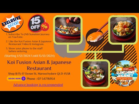 ๐ฅ Koi Fusion Asian & Japanese Restaurant! ๐ฃ @Maroochydore