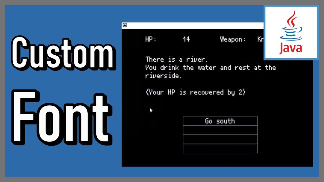 How to Use a Custom Font - Java Extra 19