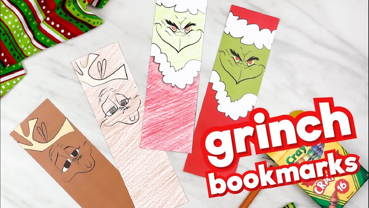 Printable Grinch Bookmarks For Kids